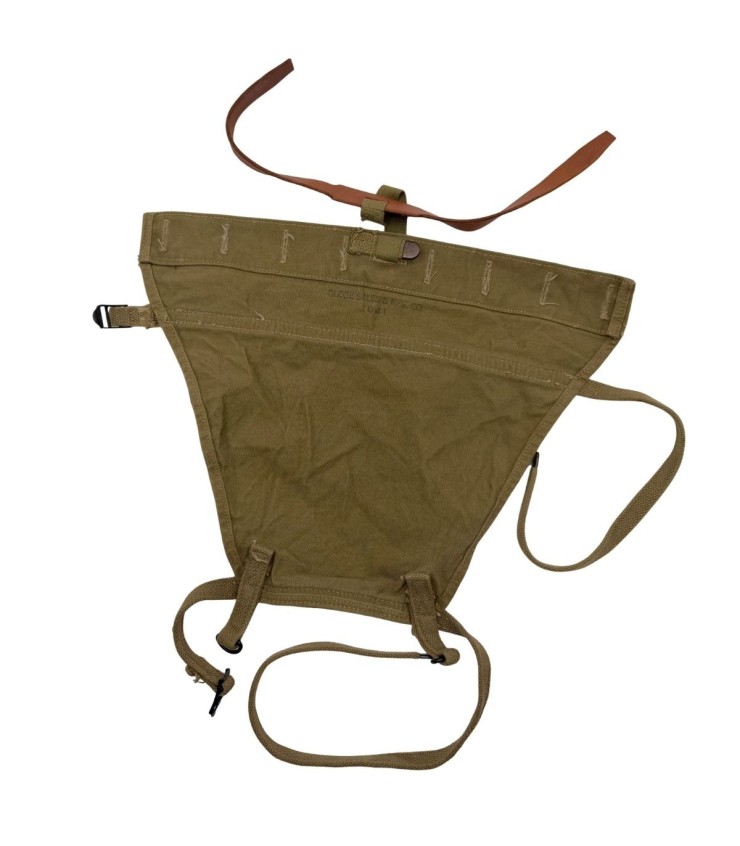 Pack Carrier US 1941 Globe Sales & Mfg Co - Sangle Cuir - WWII