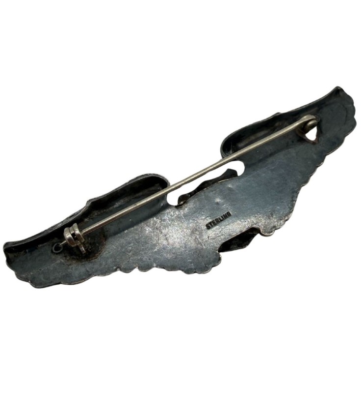 Brevet Pilote US WWII - Marquage Sterling - Taille 3" - Pin Back