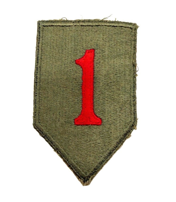 Patch BRO 1st ID US Army WWII - Variante Rare Greenback
