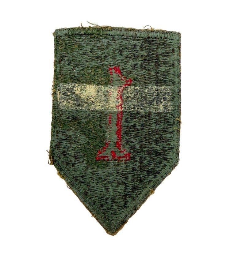 Patch BRO 1st ID US Army WWII - Variante Rare Greenback